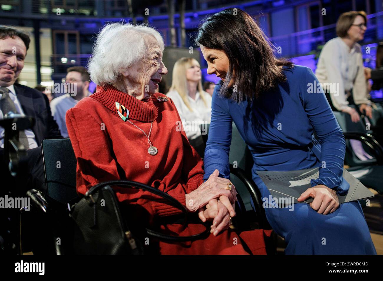 Berlin, March 12, 2024.Margot Friedlaender, Holocaust survivor, and ...