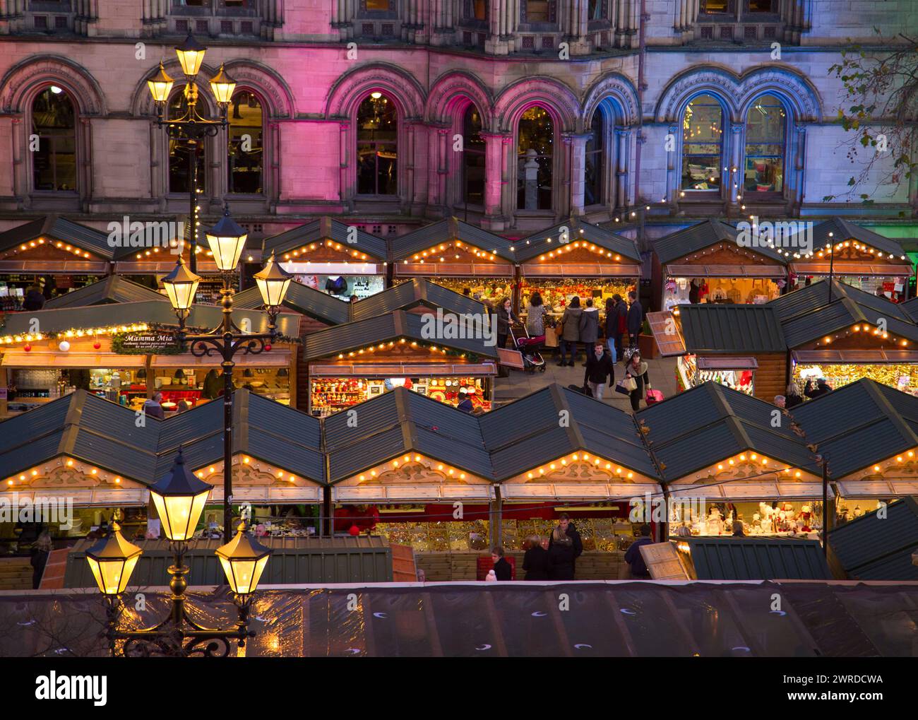 02/12/14 As the sun sets, a giant Santa Claus overlooks the centrepiece ...