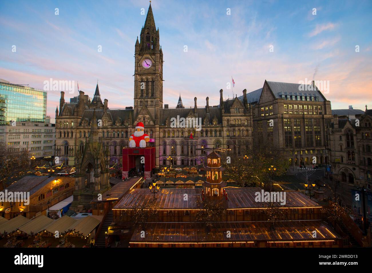 Manchesters giant santa hi-res stock photography and images - Alamy