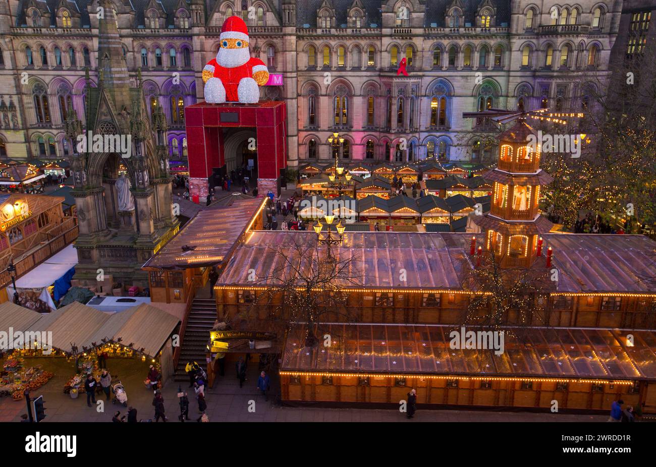 Manchesters giant santa hi-res stock photography and images - Alamy