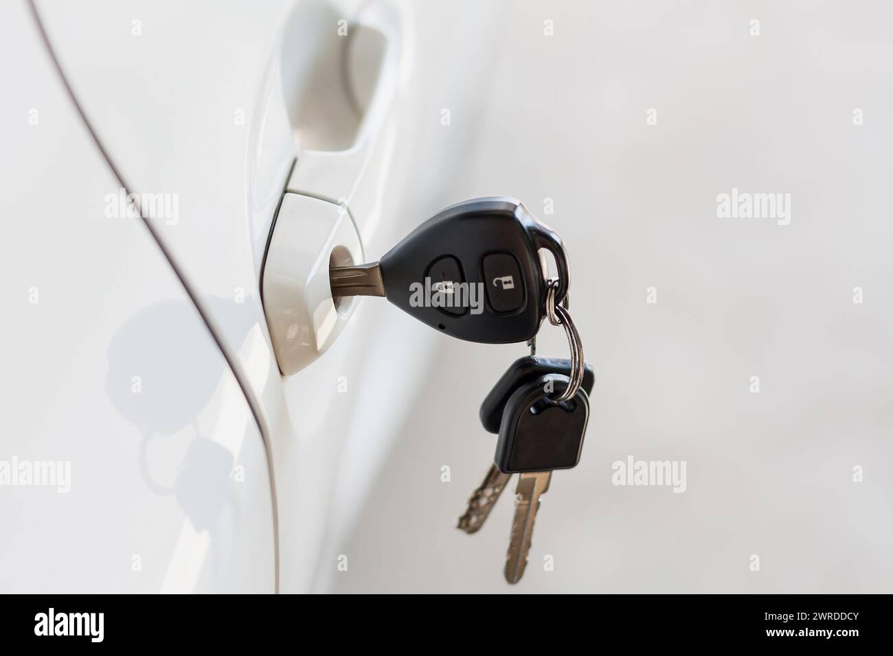 Car left with door open hi-res stock photography and images - Alamy