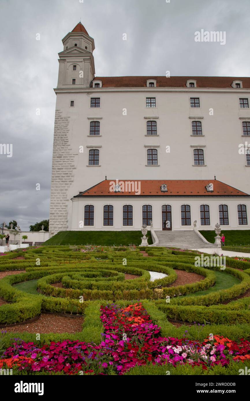 The historical Bratislava Castle, an iconic landmark in Slovakia Stock ...