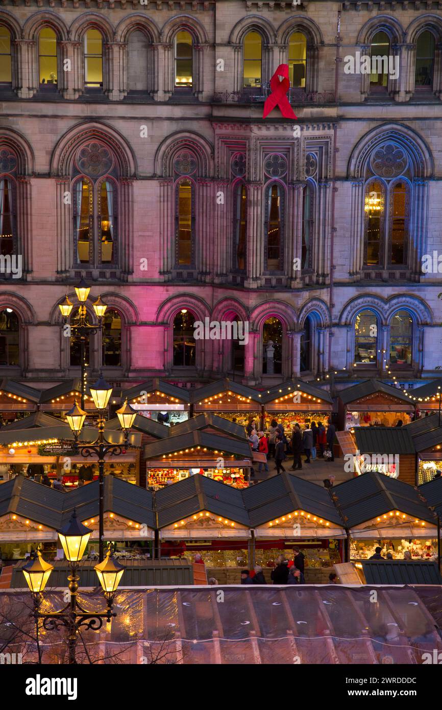 02/12/14 As the sun sets, a giant Santa Claus overlooks the centrepiece ...