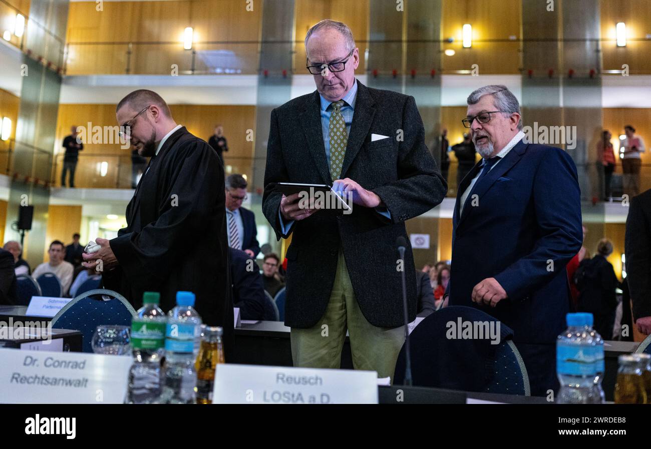 12 March 2024, North Rhine-Westphalia, Münster: In the appeal ...