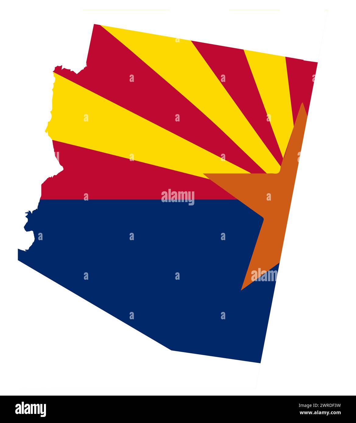 Arizona vector flag hi-res stock photography and images - Alamy
