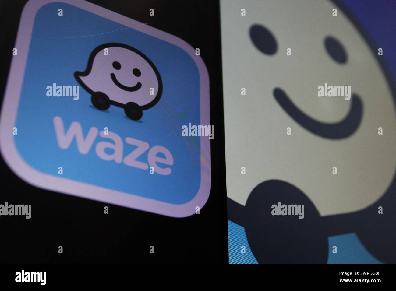 Waze image hi-res stock photography and images - Alamy
