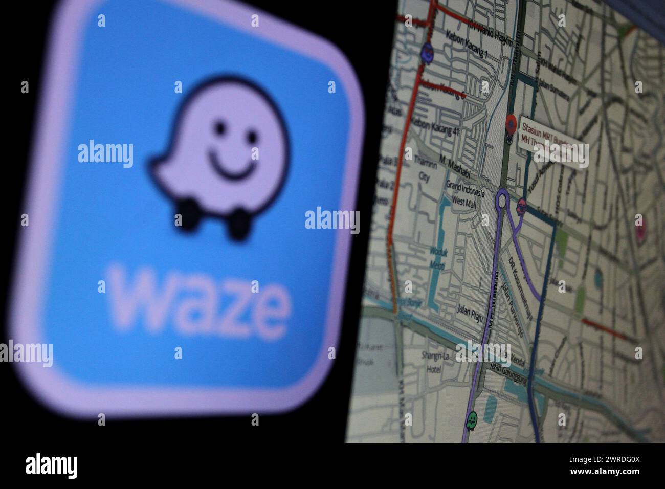 Waze image hi-res stock photography and images - Alamy