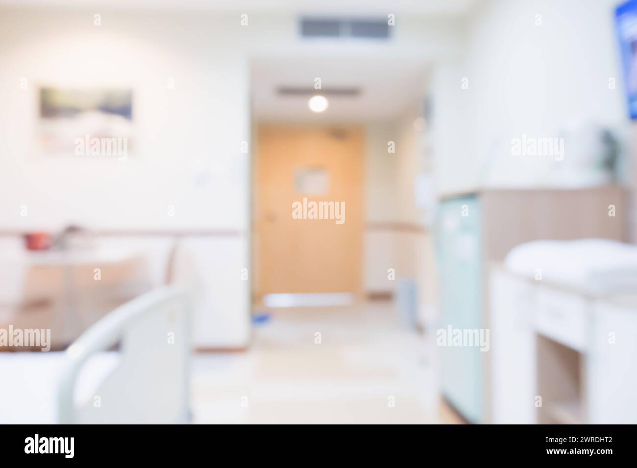 Abstract blur Hospital Room interior for background Stock Photo - Alamy