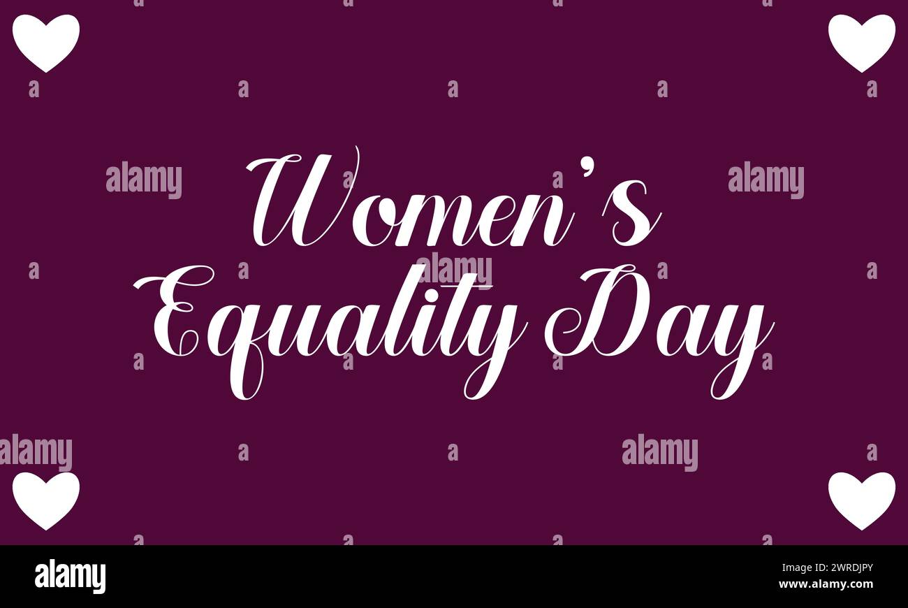 Womens Equality Day Amazing Text Illustration Design Stock Vector