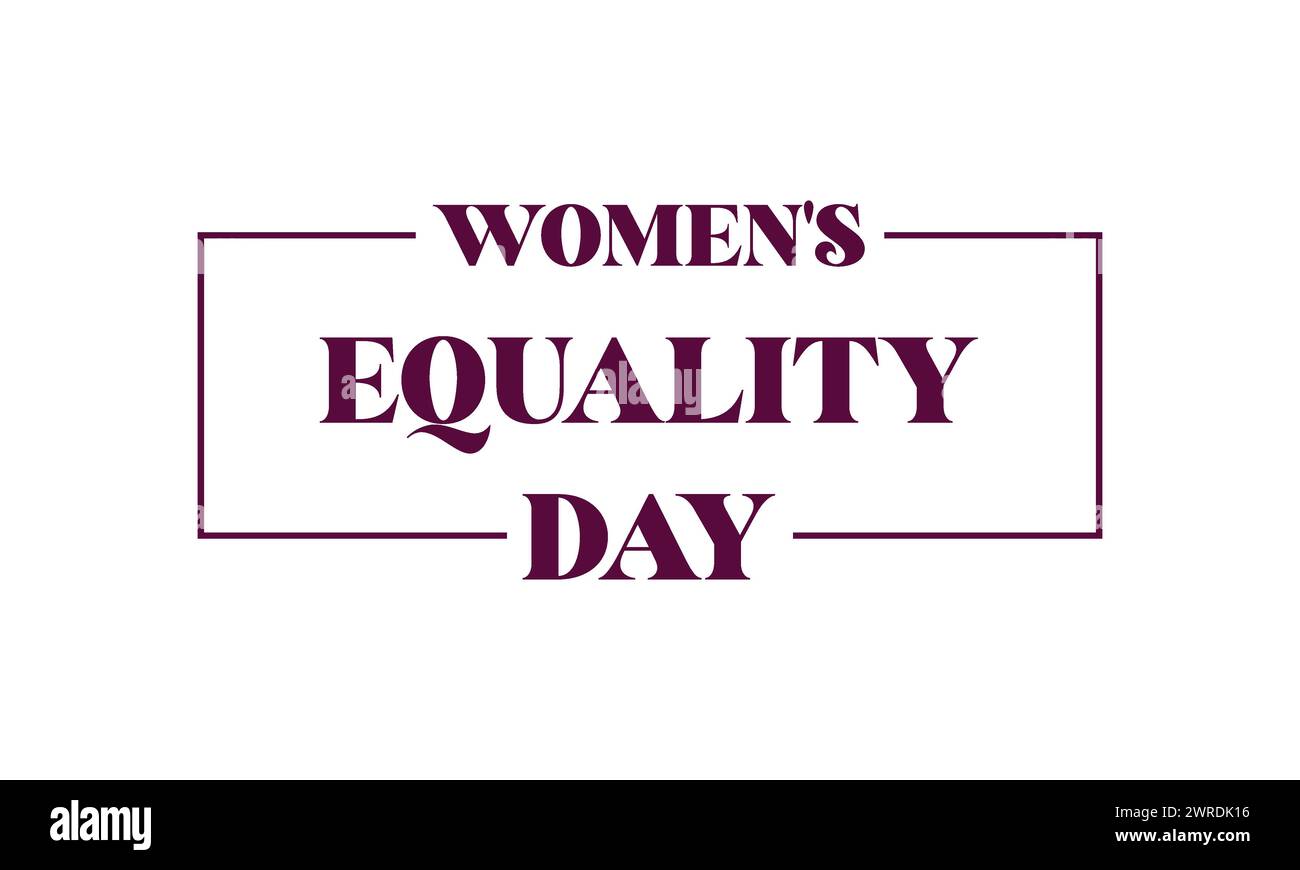 Women's Equality Day Amazing Text illustration design Stock Vector ...