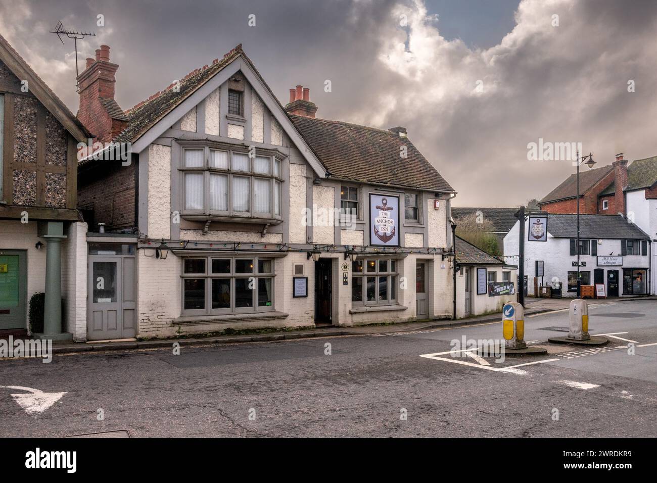 Storrington, March 6th 2024: The Anchor pub Stock Photo - Alamy