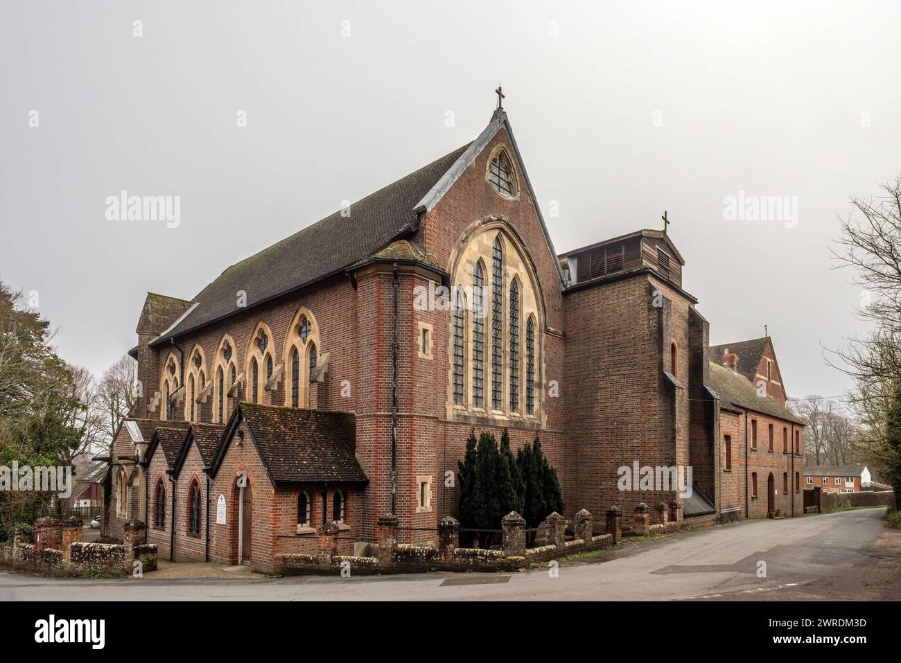 Storrington, March 6th 2024: The Catholic Church and former monastery ...