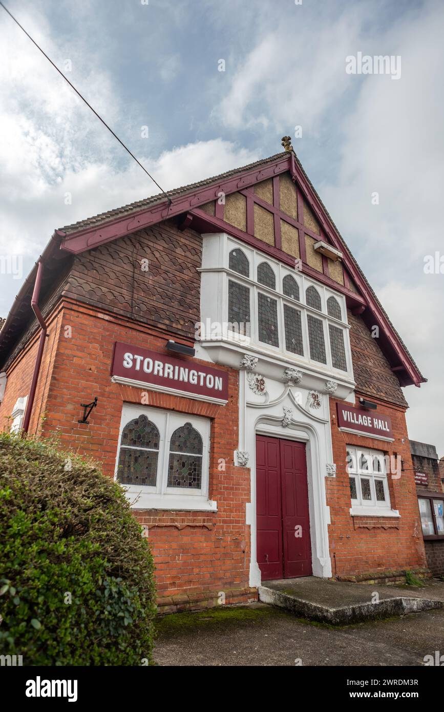 Storrington, March 7th 2024: The village hall Stock Photo - Alamy