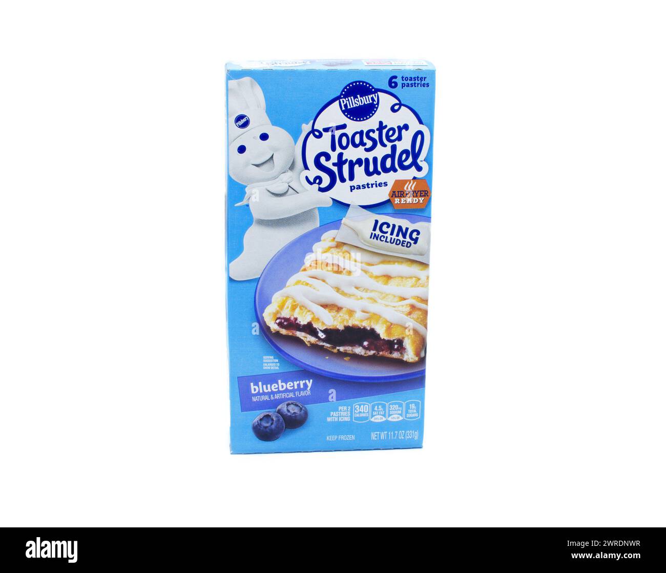 Ocala, Florida 3-10-2024 Illustrative Editorial box of Pillsbury brand ...