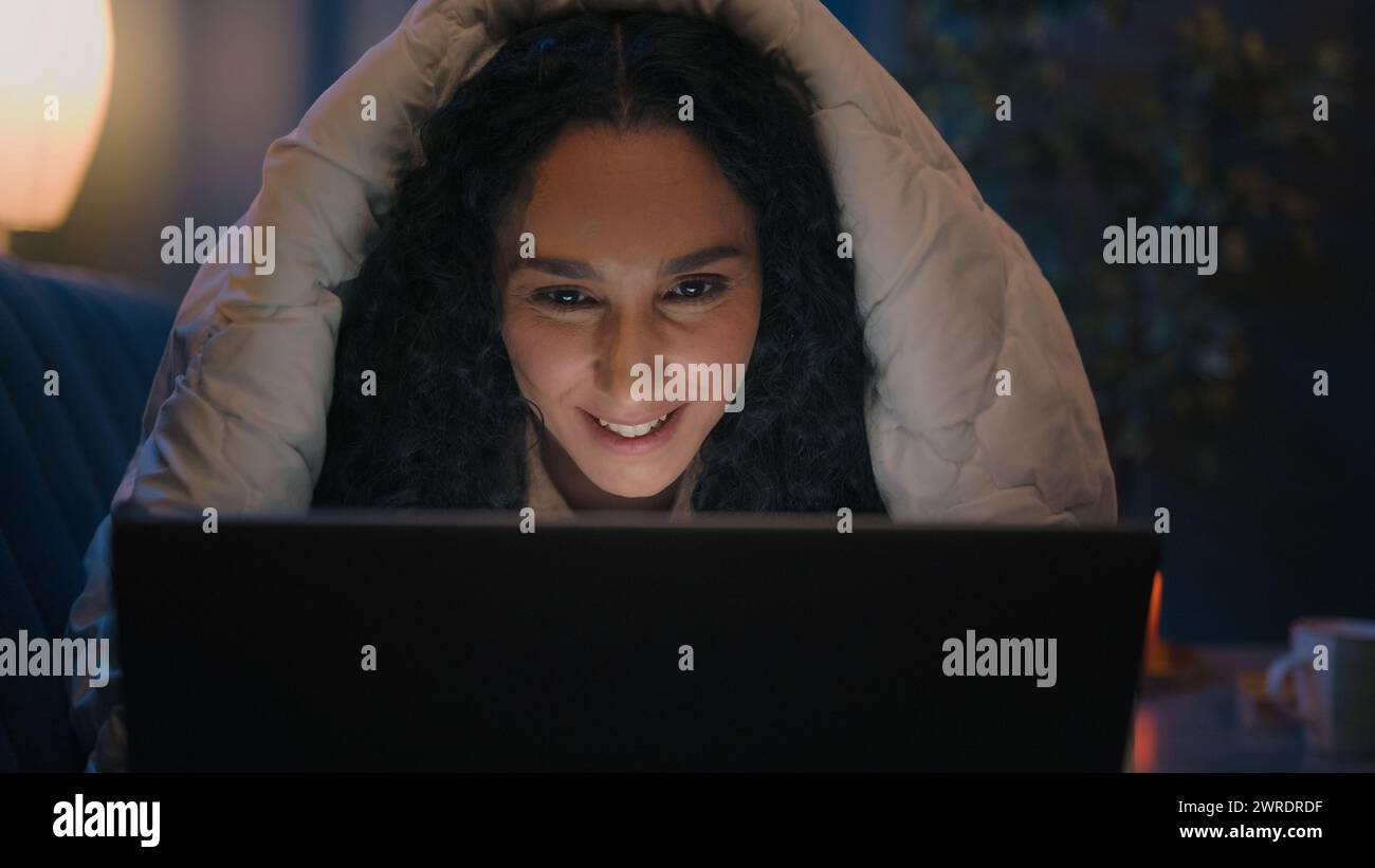 Smiling happy Hispanic female woman girl Indian Arabian lady smile ...