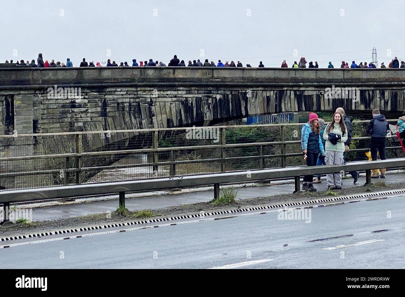 Gloucester, UK. 12th Mar, 2024. rare 5 star River Severn Bore. The ...