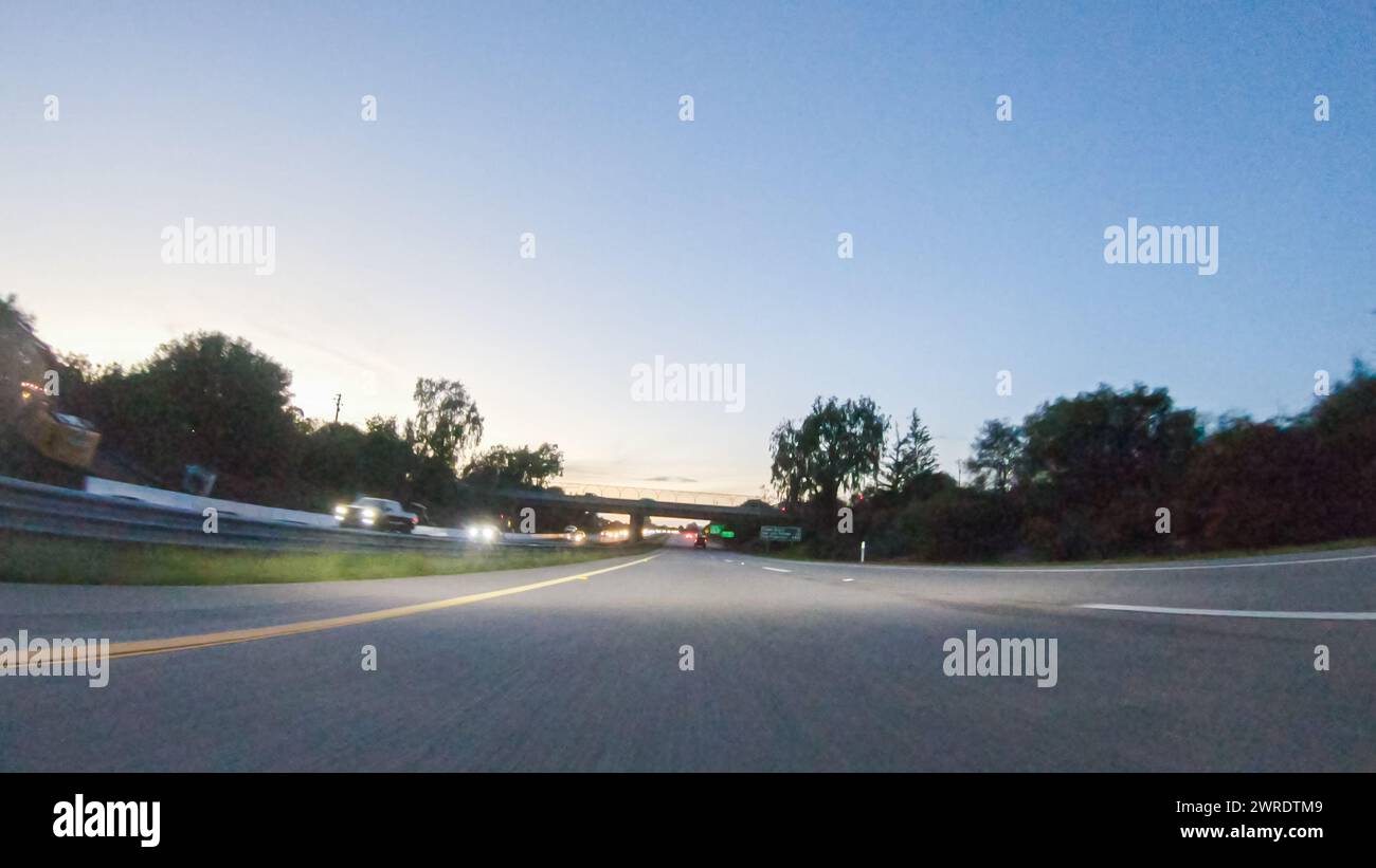 Sunset Drive on HWY 101 Near Pismo Beach Stock Photo - Alamy