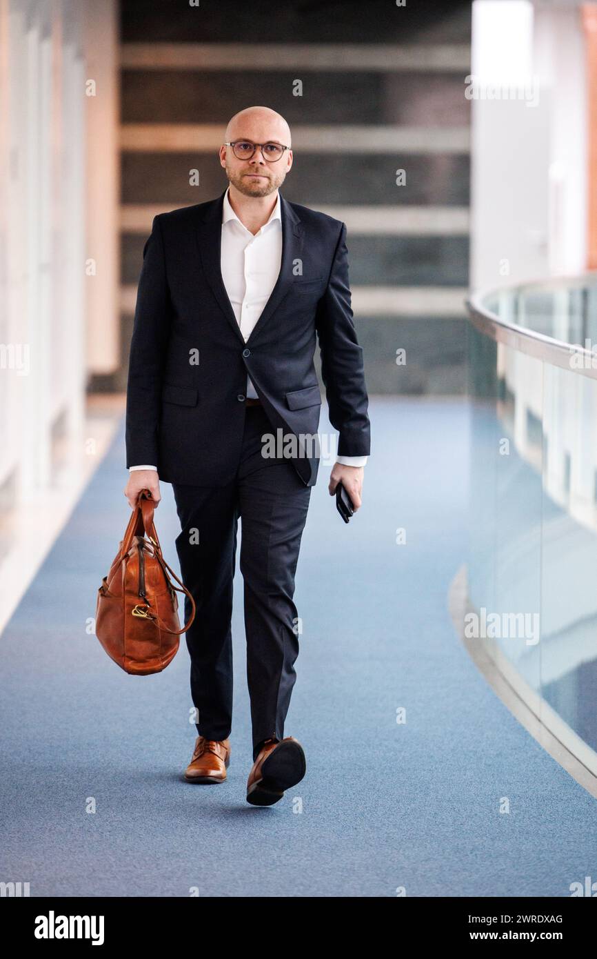Munich, Germany. 12th Mar, 2024. Fabian Mehring (Free Voters), Digital ...