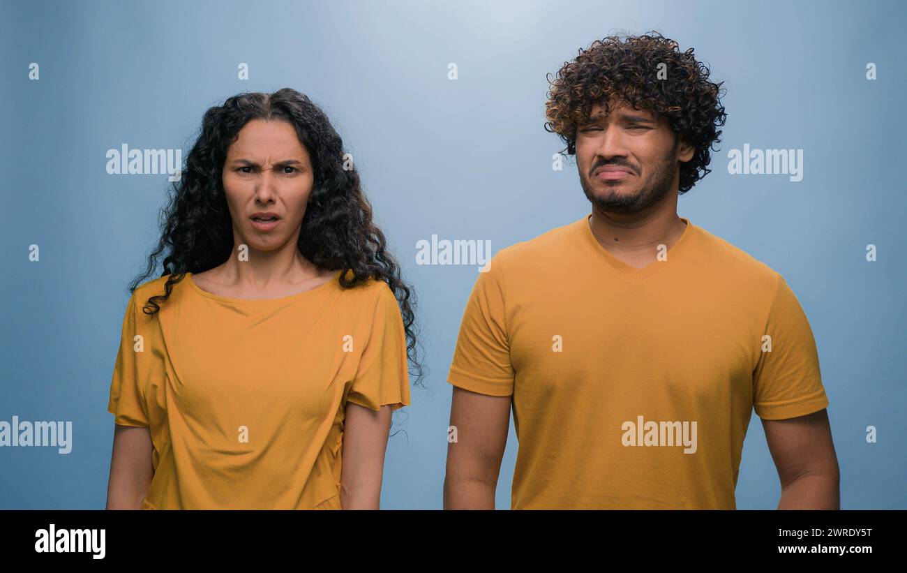 Indian Arabian ethnic couple man woman girl guy funny shock reaction in ...