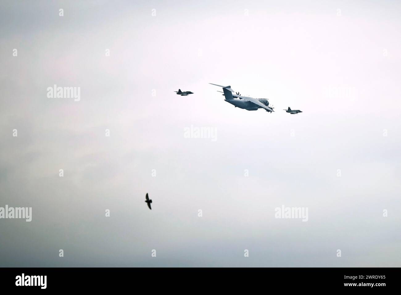 Prague, Czech Republic. 12th Mar, 2024. International flypast of Allied ...