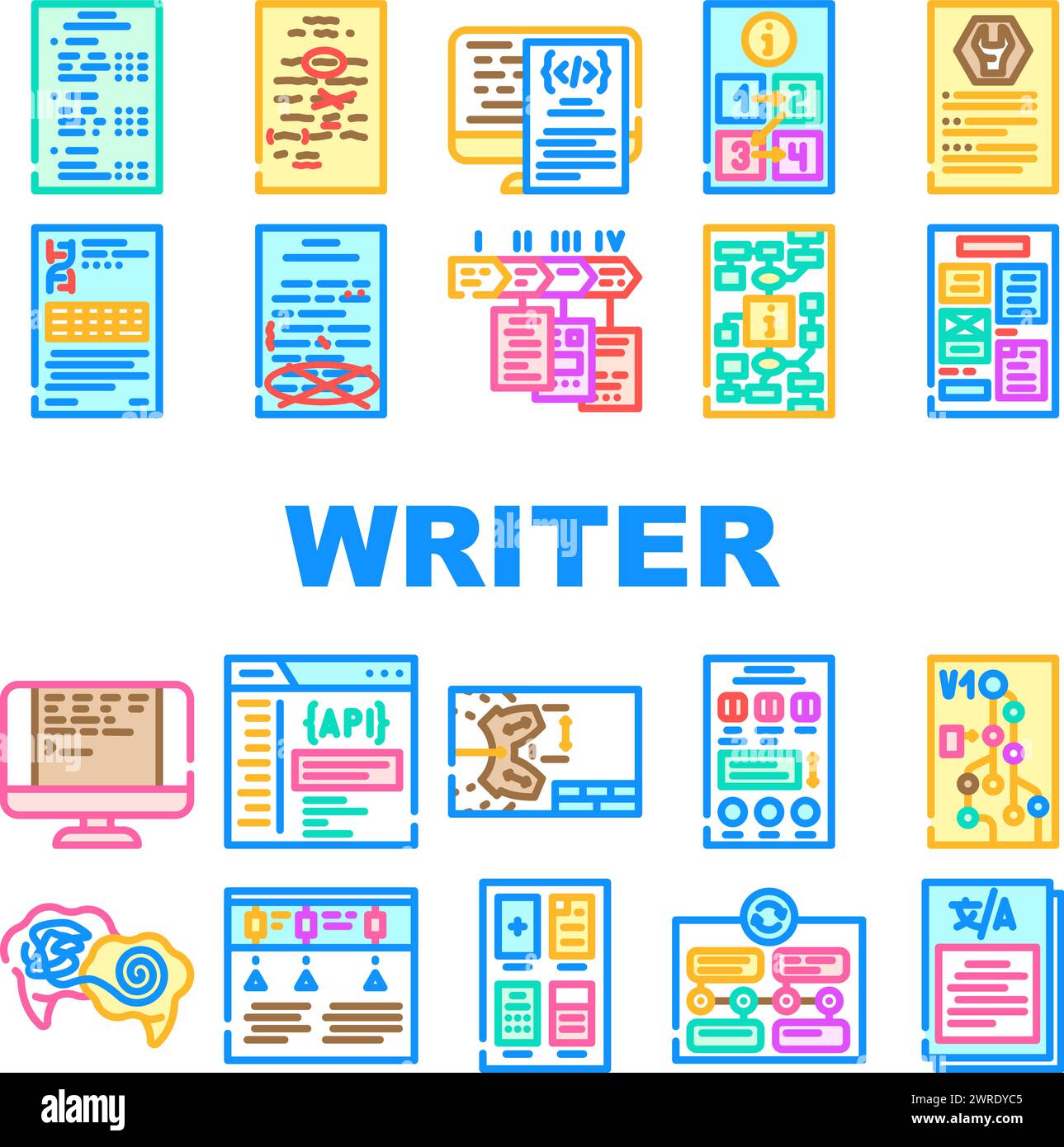 Woman and manual typewriter Cut Out Stock Images & Pictures - Alamy