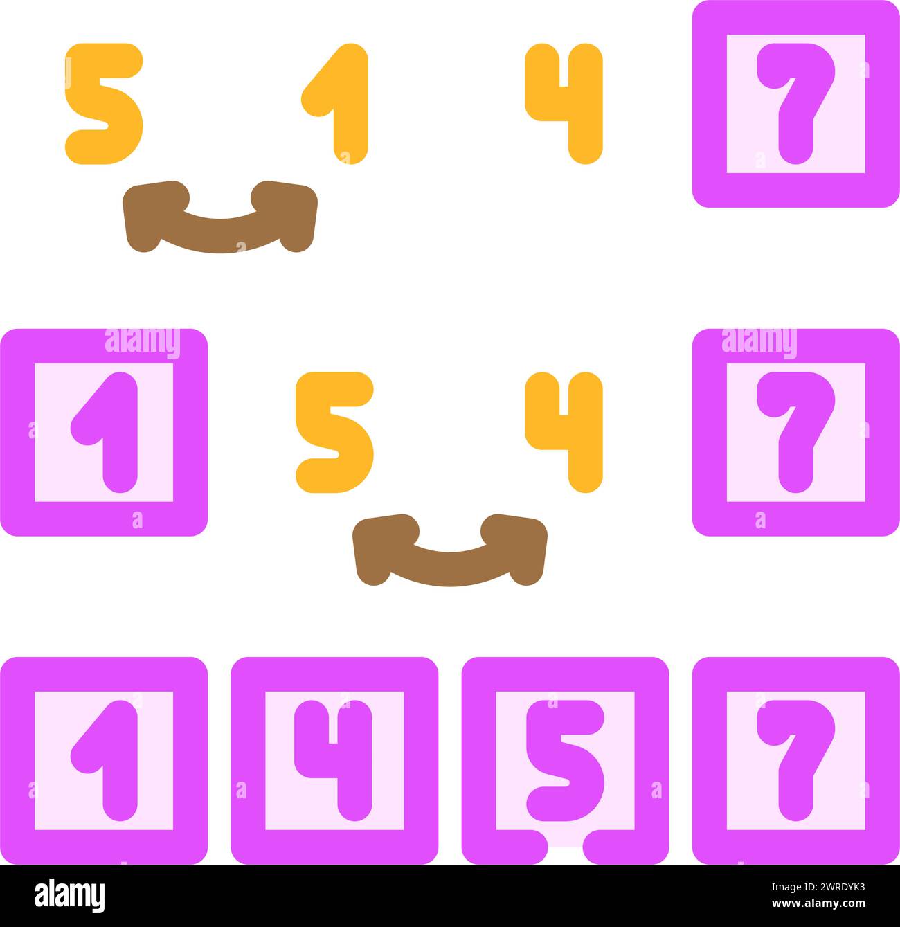 insertion sort algorithm color icon vector illustration Stock Vector ... insertion sort algorithm color icon vector illustration Stock Vector ...
