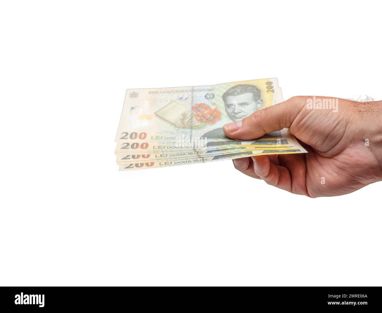 hand with money isolated Stock Photo - Alamy