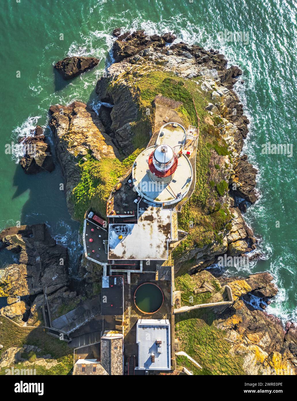 Top down view of the Baily Lighthouse Stock Photo - Alamy