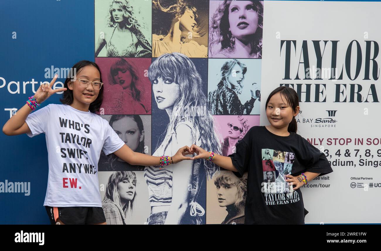 Hong Kong, China, Sunday, March 10, 2024., Taylor Swift's fan poses at ...