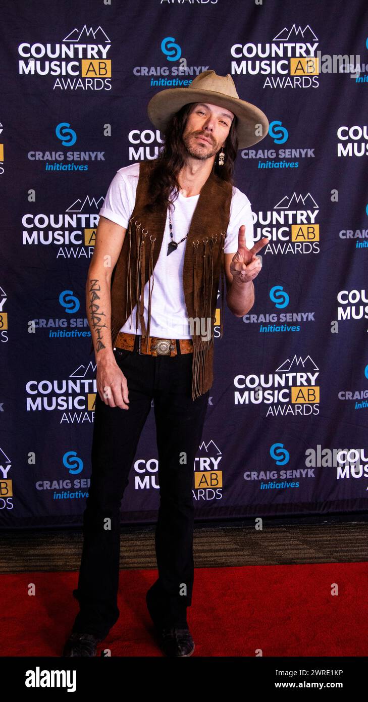 Edmonton, Canada. 10th Mar, 2024. Kyle McKearney on the Red Carpet at ...
