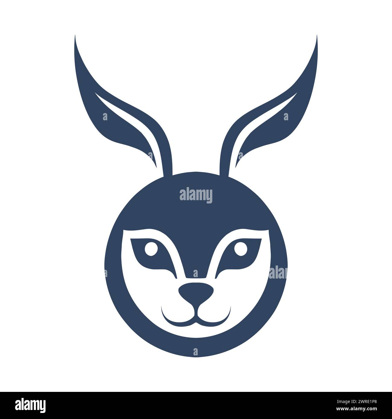 Rabbit head vector icon isolated on white background for your web and ...
