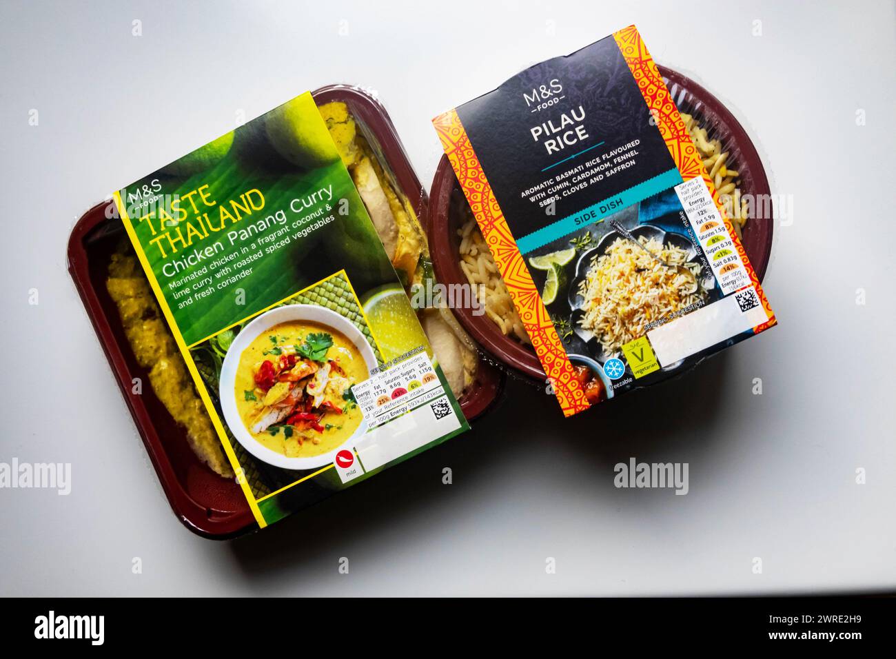M&S prepared Thai meal Stock Photo - Alamy