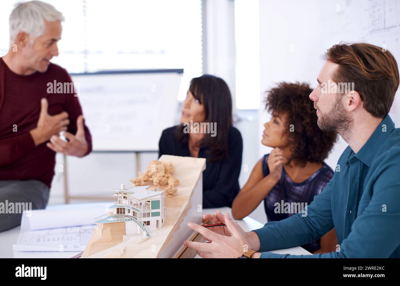 Employees, discussion and design for residential architecture ...