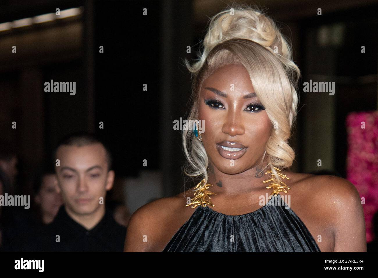 File photo dated February 29, 2024 shows Aya Nakamura attending the ...