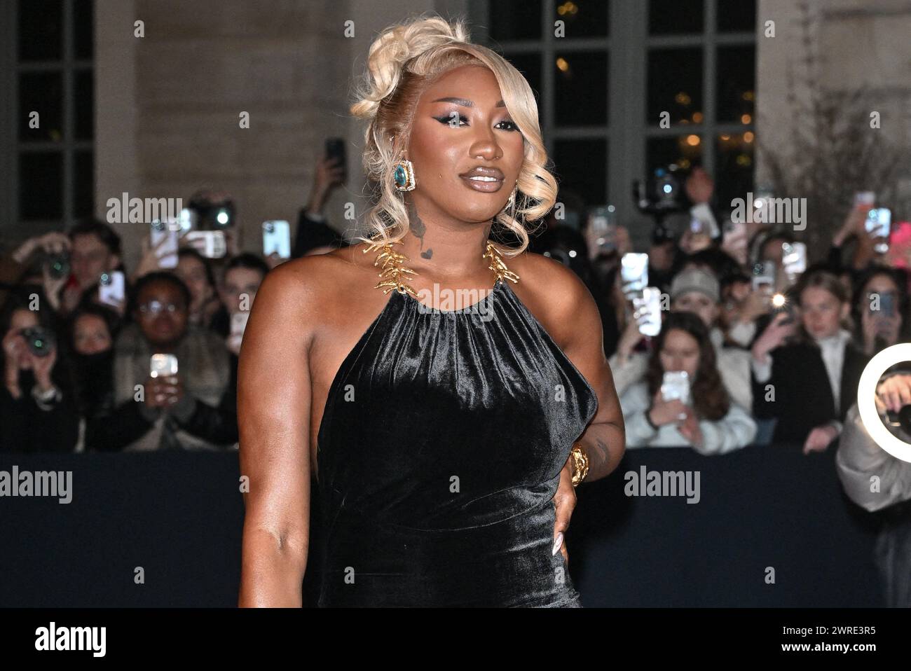 File photo dated February 29, 2024 shows Aya Nakamura attending the ...