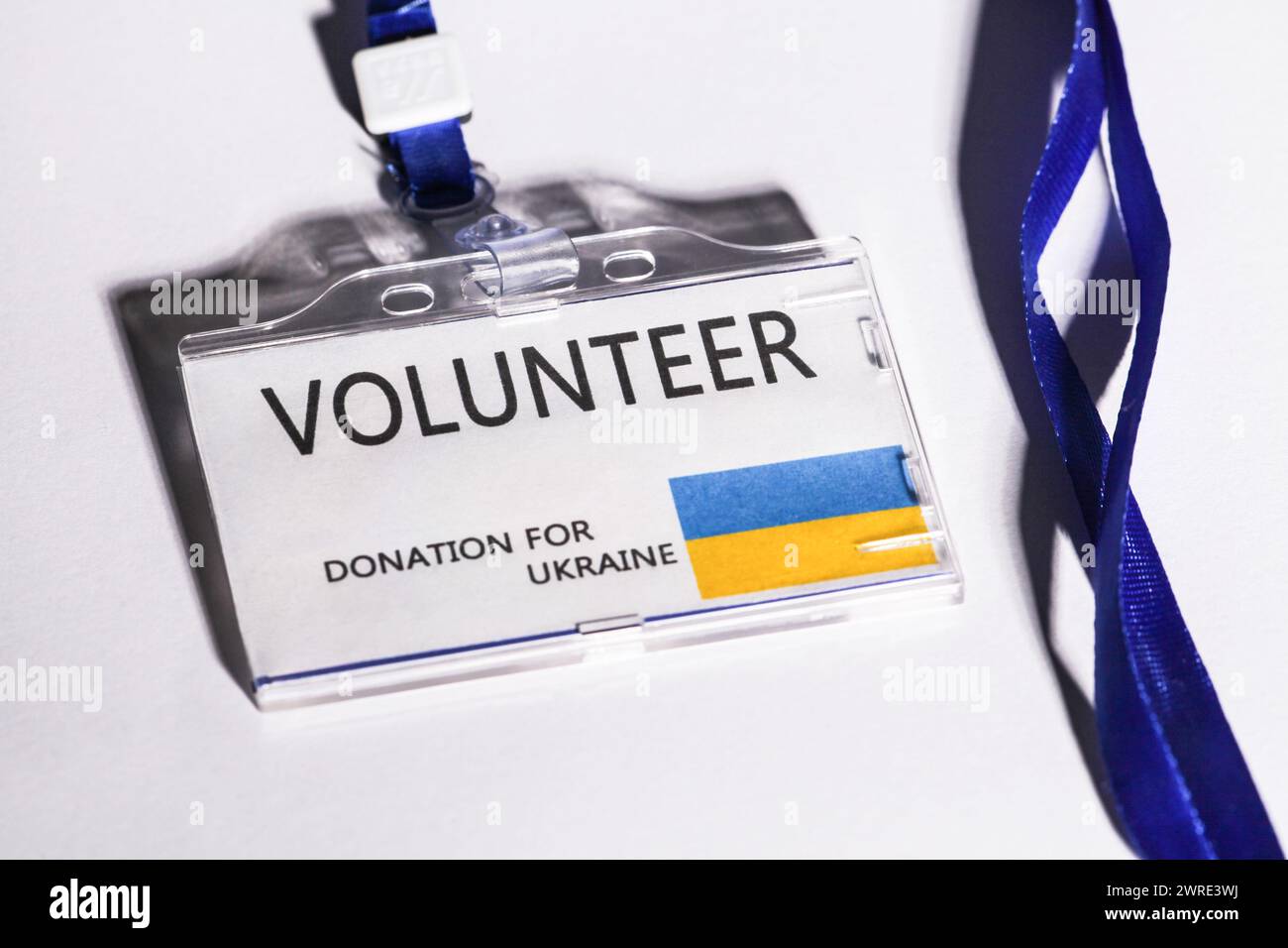 Picture on a white background with an accreditation written voluntarily ...