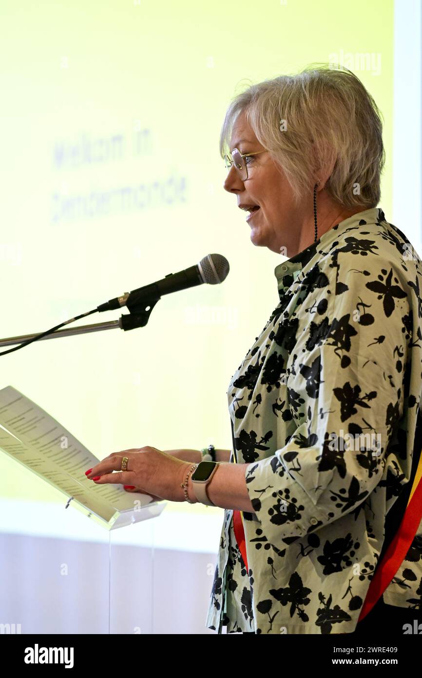 Leen Dierick pictured during the launch of the 'FAAM', the Flanders All ...