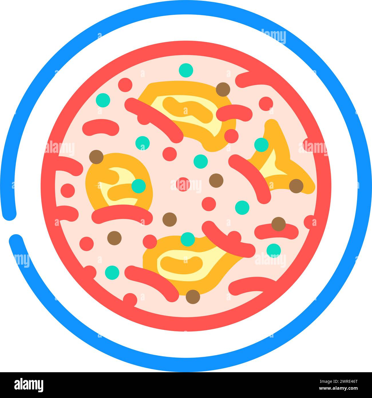 fish stew sea cuisine color icon vector illustration Stock Vector Image ...