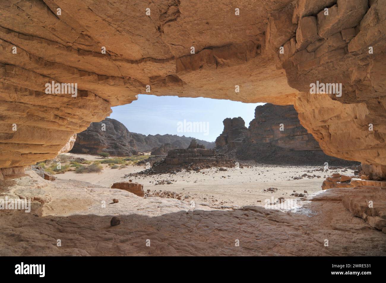 Arch Rock formation aka Arch of Africa or Arch of Algeria at Tamezguida ...