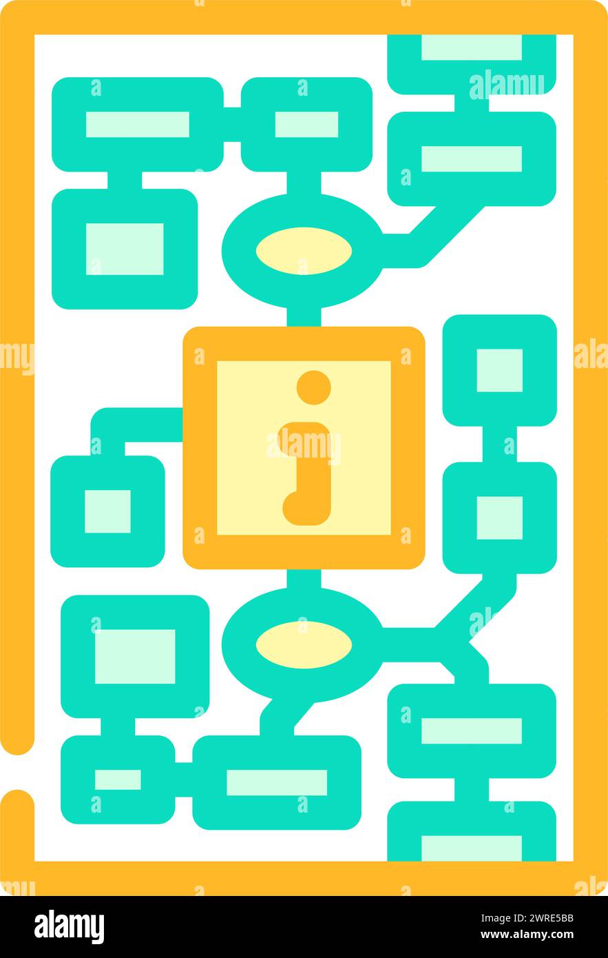 information mapping technical writer color icon vector illustration Stock Vector Image & Art - Alamy
