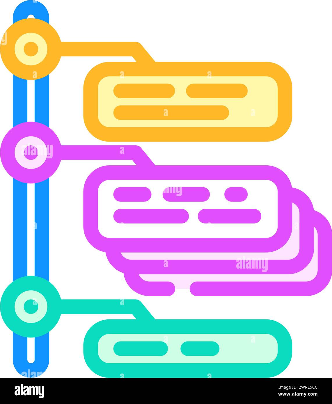 task batching time management color icon vector illustration Stock ...