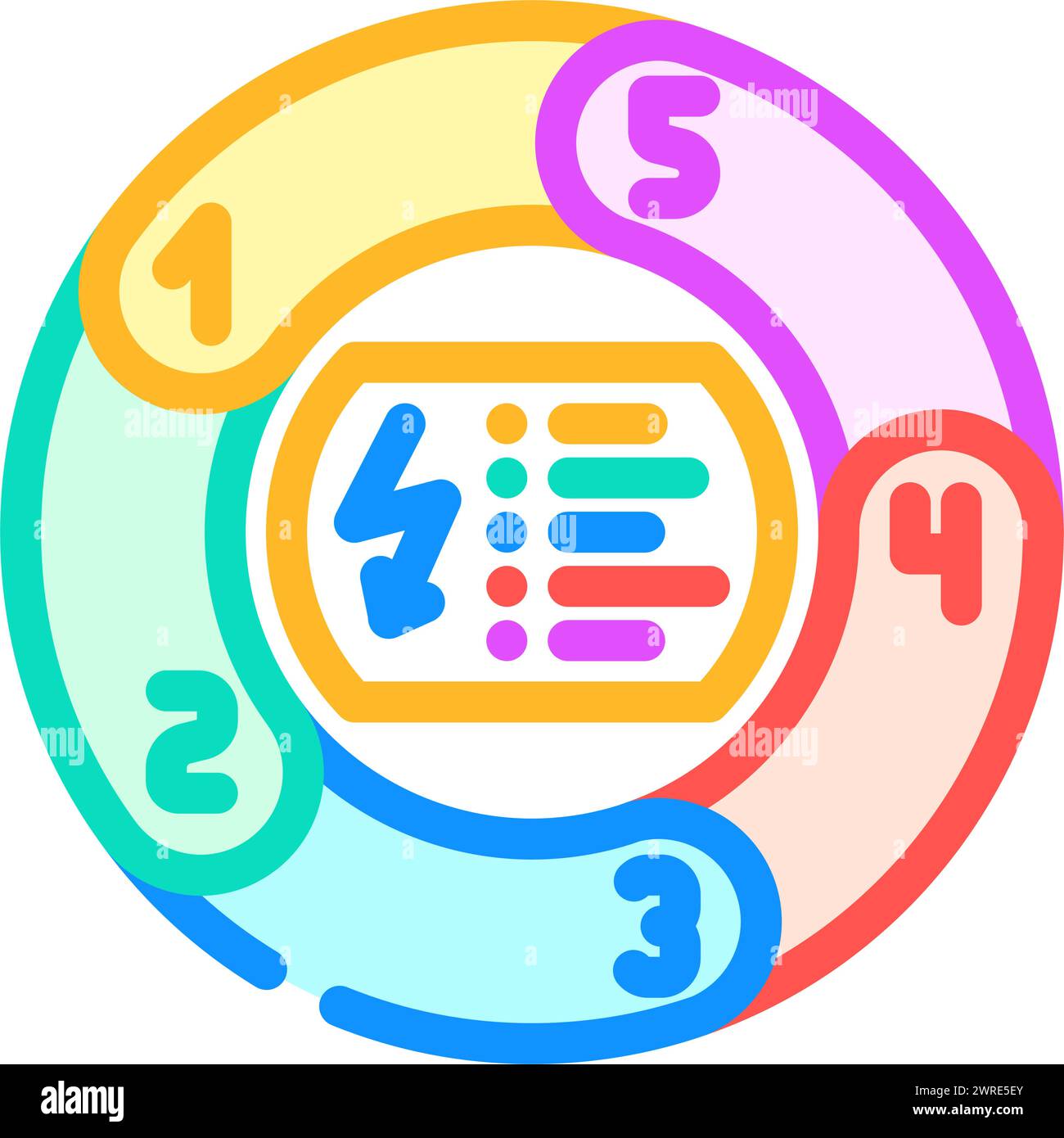 energy management time color icon vector illustration Stock Vector ...
