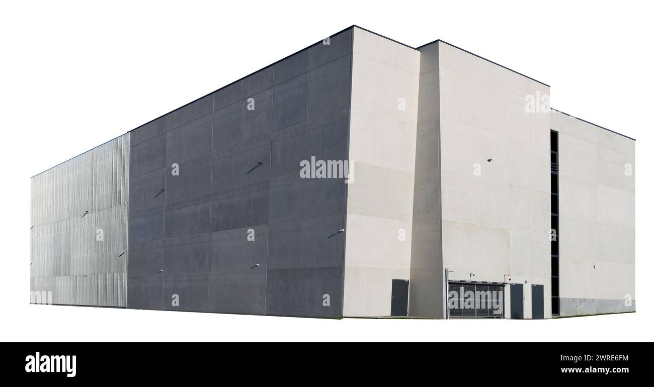 Unfinished multi-level concrete garage. Isolated on white Stock Photo ...