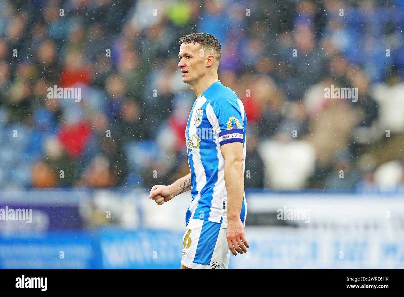 Huddersfield, UK. 11th Mar, 2024. Huddersfield Town midfielder Jonathan ...