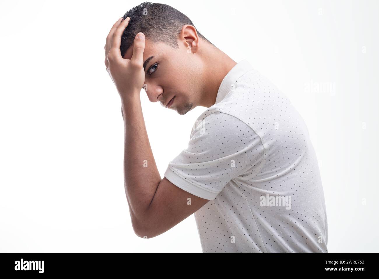 Male contemplates hi-res stock photography and images - Alamy