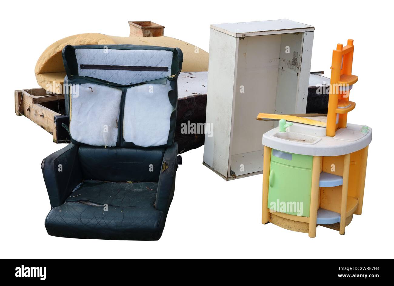 Garbage dump old used Cut Out Stock Images & Pictures - Alamy