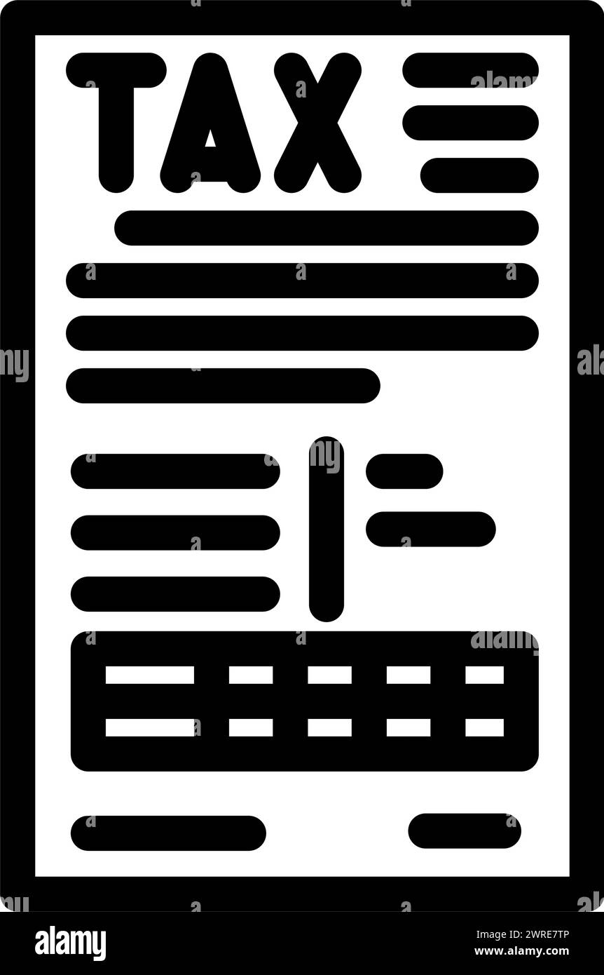 tax planning financial advisor line icon vector illustration Stock ...