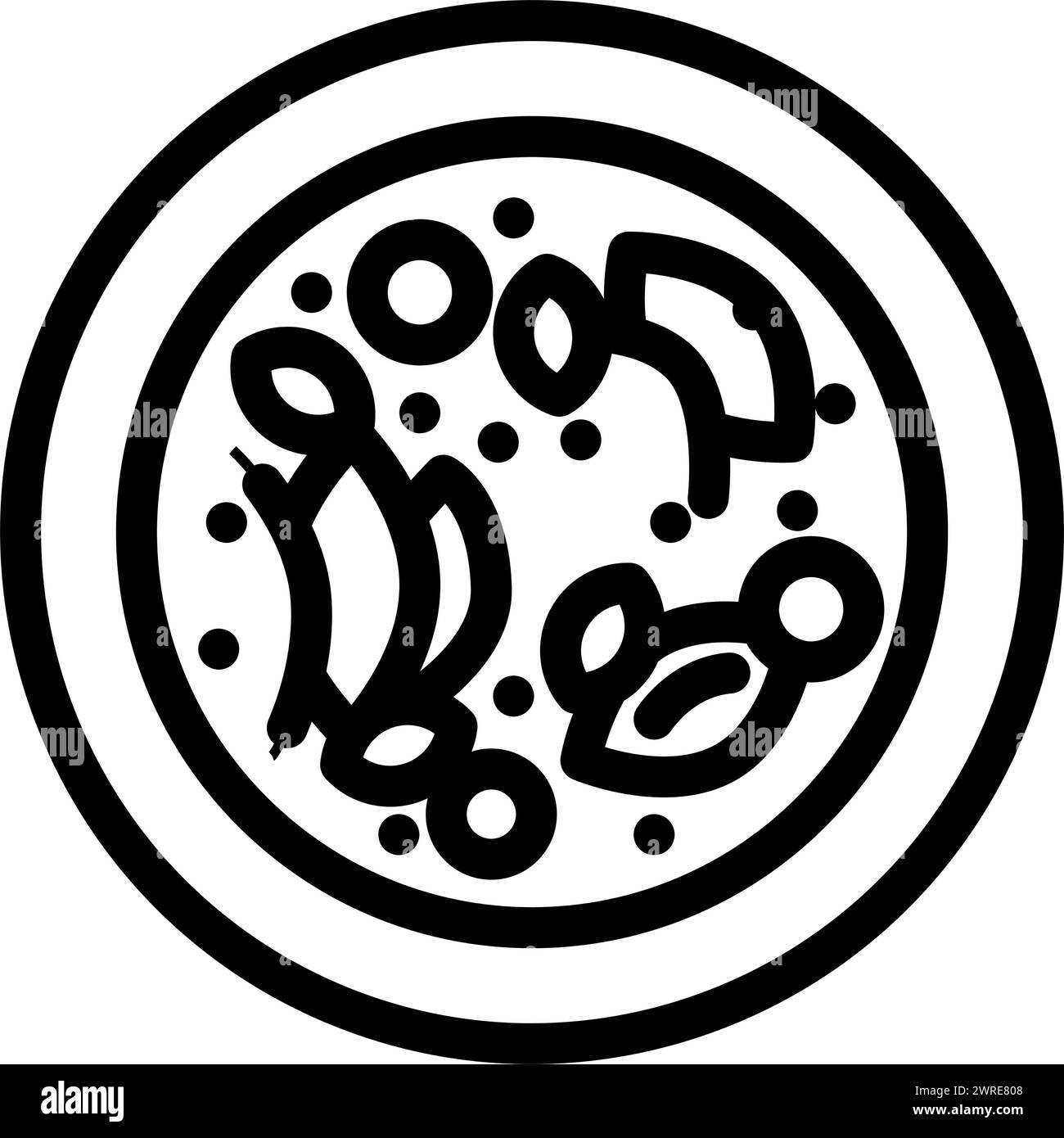 Clam Chowder Sea Cuisine Line Icon Vector Illustration Stock Vector Image And Art Alamy