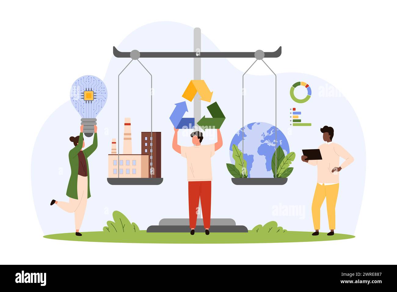 Neutral balance between net zero emissions and carbon dioxide pollution ...
