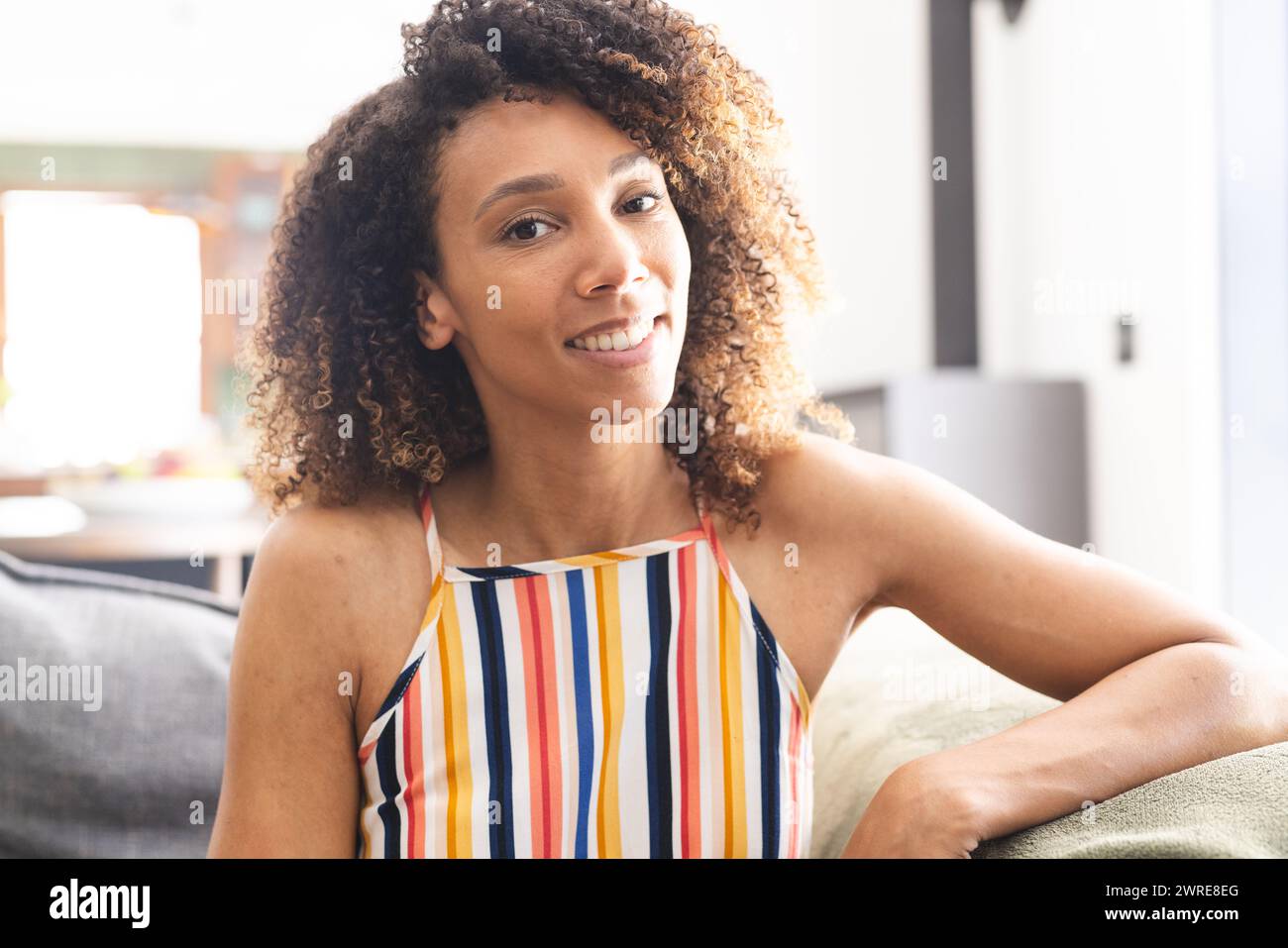 Portrait happy biracial female fashion hi-res stock photography and ...